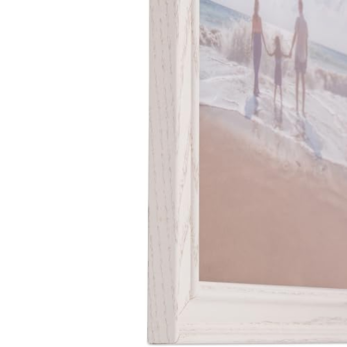 ArtToFrames 16x20 Inch White Picture Frame, This 1.5" Custom Wood Poster Frame is Off White Stain on Solid Wood, for Your Art or Photos, WOM0066-78238-YWHT-16x20