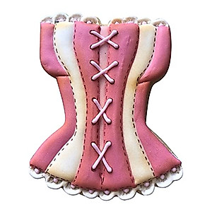 KENIAO Corset Dress/Bathing Suit Cookie Cutter, 3.5", Stainless Steel