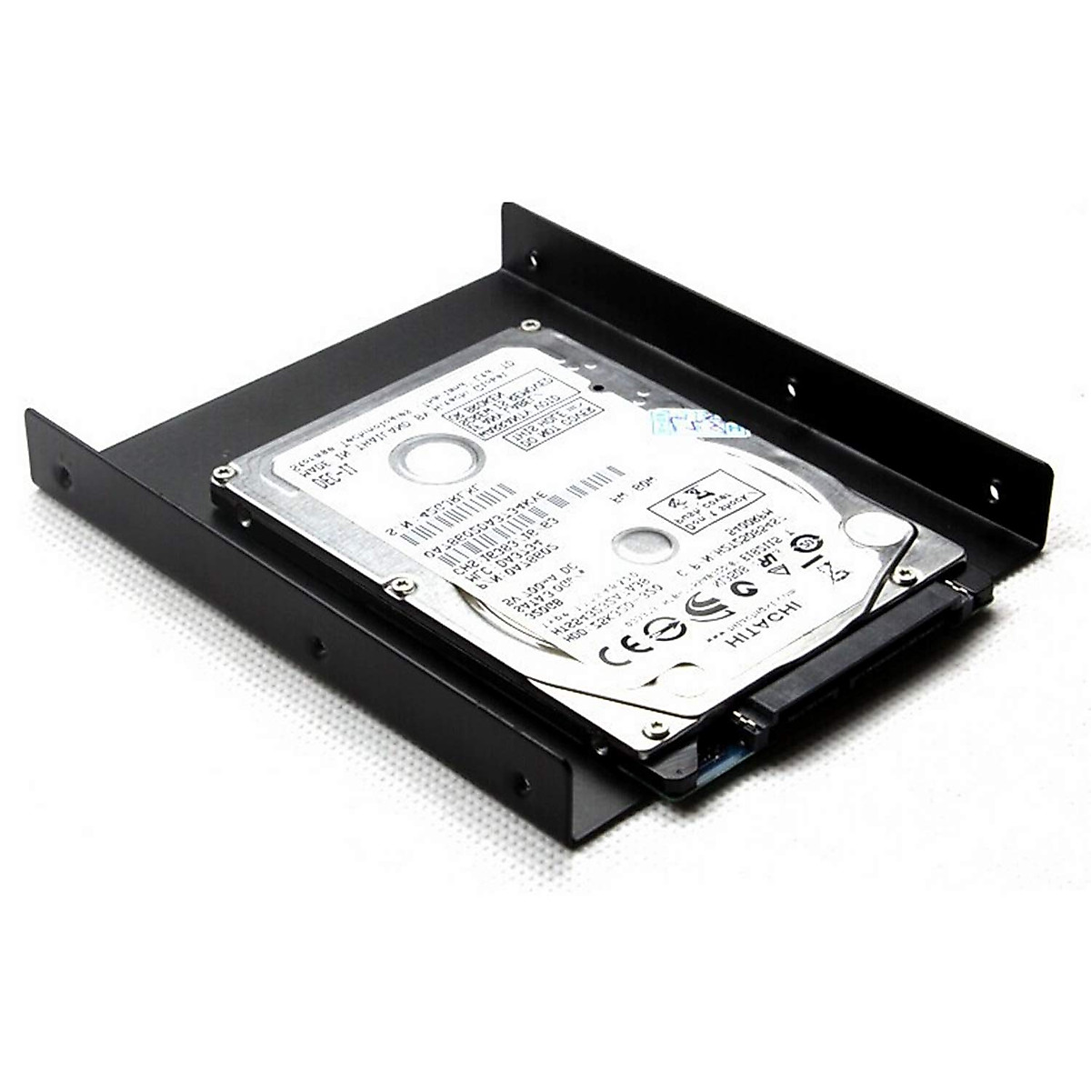 SAISN HDD SSD Mounting Bracket 2.5 to 3.5 Adapter Hard Drive Holder (Single Drive, Pack of 2)