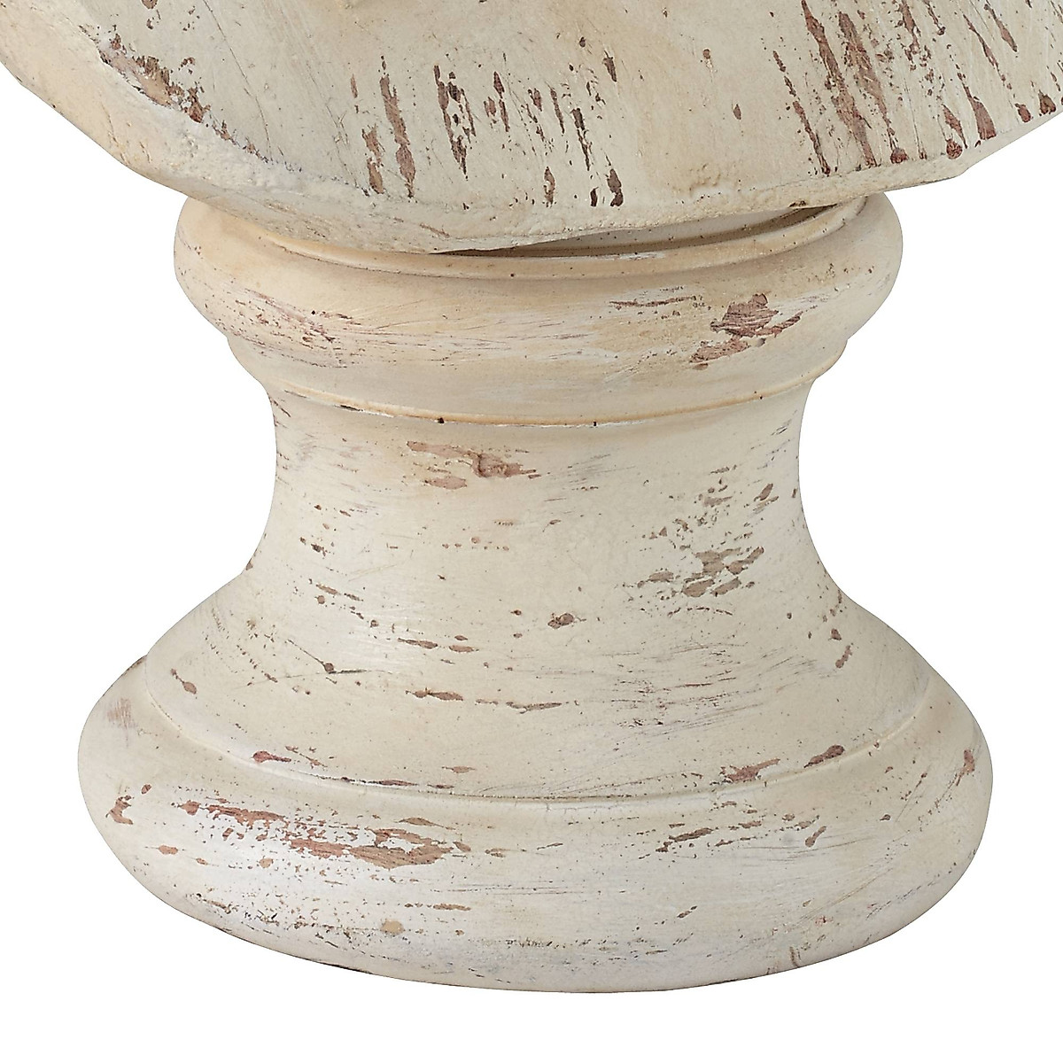 Kensington Hill Classic Greek 17 1/2" H Antique White Bust with Black Round Riser