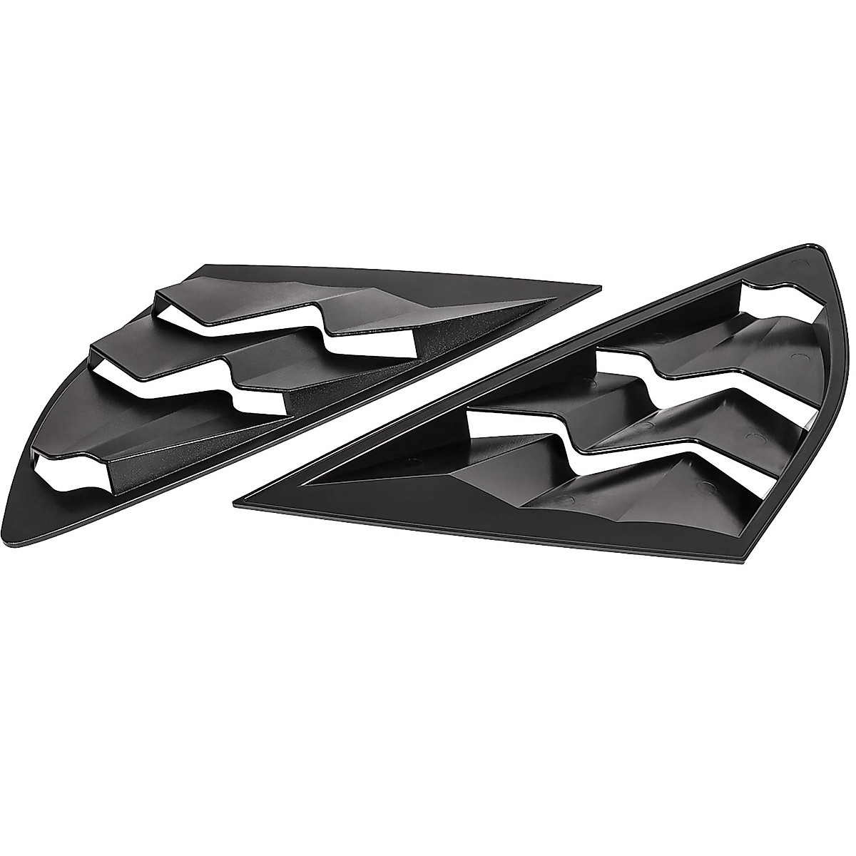 TeddyTT Rear Side Window Scoop Louvers Windshield Sun Shade Cover 3pcs Compatible with Ford Fusion 2013 2014 2015 2016 2017 2018 2019 2020