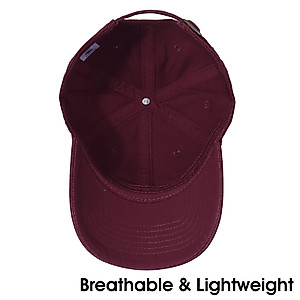 kozinu Unisex Cotton Baseball Cap Plain Blank Dad Hat Adjustable Vintage Solid Hat