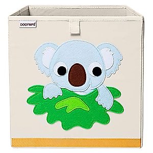 DODYMPS Foldable Animal Toy Storage Bins/Cube/Box/Chest/Organizer for Kids & Nursery, 13 inch (Koala)