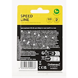 Intenso Speed Line USB Flash Drive 64 GB Black