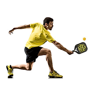 Matrix Pickleball Paddle Future 002- Graphite Textured Surface - Diamond Cutting Air Dynamic Throat Pickleball Standard Rackets Shape with Blend of Power and Control