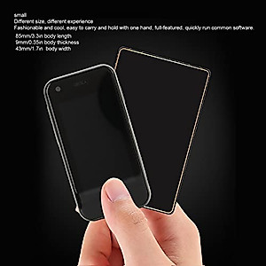 3G Mini Smartphone For Android, Pocket Cell Phone Portable Small Mobile Phone, Micro 2.5" Touch Screen Mini phone Support 3G Internet, WiFi, GPS, Quad Core, For Students, 1580mAh(Dark Night Green)