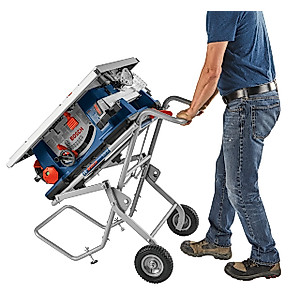 BOSCH 10 In. Worksite Table Saw with Gravity-Rise Wheeled Stand 4100XC-10