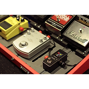 KLIQ TinyTune Tuner Pedal for Guitar and Bass - Mini - Chromatic - with Pitch Calibration and Flat Tuning (Power Supply Required)