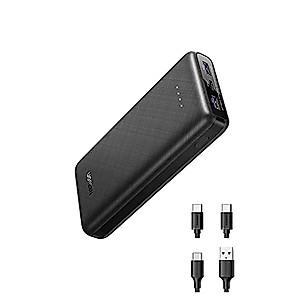 UGREEN Portable Charger 20000mAh - PD 20W Power Bank Fast Charging Including 2 USB-C Cables, Compatible with Samsung Galaxy S23/S22/S21/S20/S10, iPhone 14/iPhone 13/iPhone 12 Series/iPad