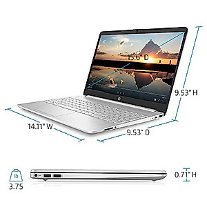 HP 15-Inch FHD Laptop, 10th Gen Intel Core i5-1035G1, 8 GB RAM, 256 GB Solid-State Drive, Windows 10 Home (15-dy1036nr, Natural Silver) (Renewed)