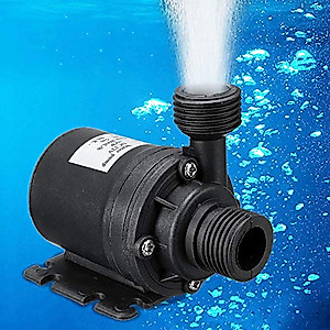 ZAOJIAO DC 12V Brushless Water Pump 1/2'' Male Thread Centrifugal Submersible Pump 800L/H 210GPH 4M/13ft for Fountain Solar Panel Pond Aquarium Water Circulation System