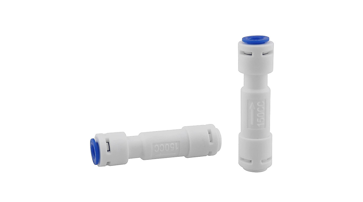 DGZZI 2PCS 1/4" Flow Restrictor for RO Systems - Quick Connect