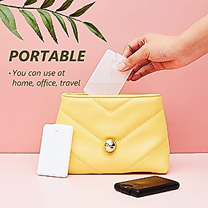 6 Pieces 20 ml/ 0.67 oz Refillable Perfume Spray Bottles Card Type Fine Mist Bottles Plastic Perfume Bottle Portable Small Moisturizing Sprayer Container for Perfume, Hand Sprays Liquid, Cosmetic