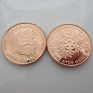 Christmas Series ~ Santa Claus is Coming to Town 1 oz .999 Pure Copper Round/Challenge Coin