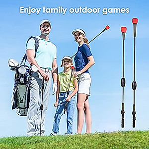 Golf Swing Trainer Aid, Golf Training Stick, Improve Swing Speed and Develops Lag, With 6 Adjustable Power Levels Control, for More Power to Hit Every Club Further, Corrective Grip Right-handed (42)