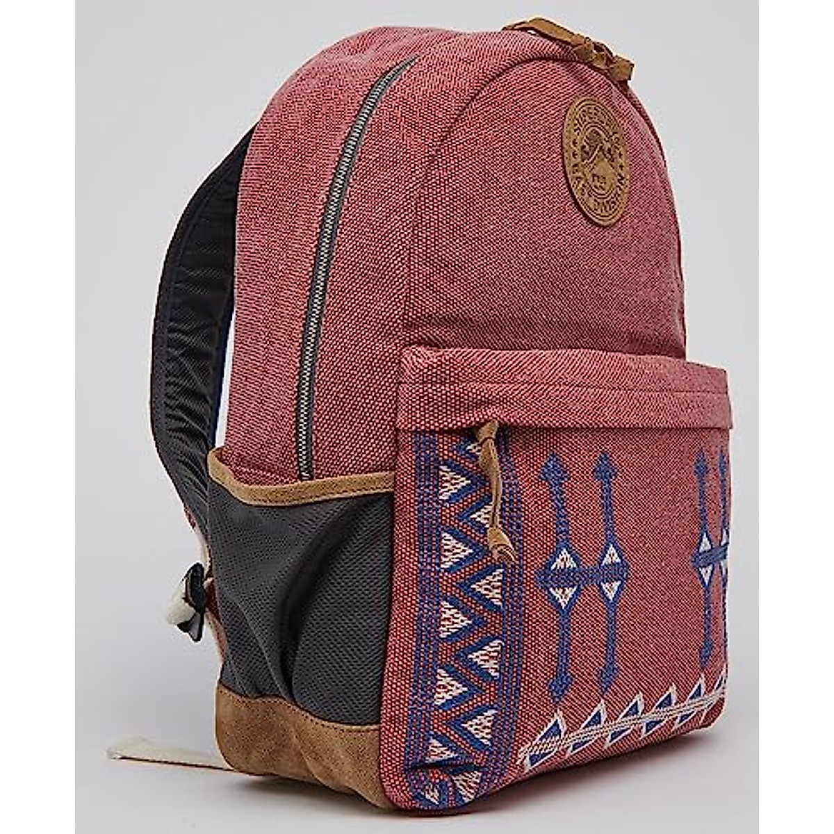 Superdry Womens Cali Embroidered Montana Rucksack, Grab Handle, Zip Fastening Orange Size One Size