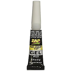 Pacer Technology (Zap) Zap Gel Tube Adhesives, 3g, PT-27