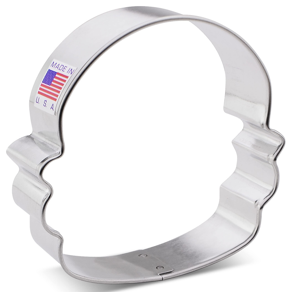 Hamburger Cookie Cutter, 3.75" Made in USA by Ann Clark