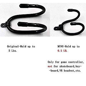 YYST Mini Flexible Wall Mount Holder Rack Organizer for PS3/PS4/PS5/Xbox 360/Xbox One/S/X/Elite/Series S/Series X Controller, Pro Controller - 4/PK- No Game Controller