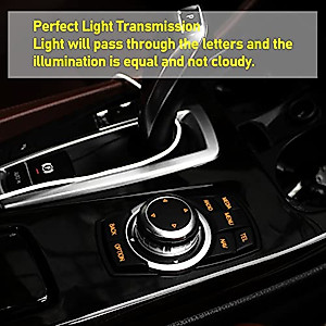 Jaroxn Compatible with BMW iDrive Knob Button Replacment Multimedia iDrive Control Knob Button for 1' F20 F21/3' F30 F31 F34 GT/5' F07 F10 F11/7' F01 F02 F04/X3 F25 Series, iDrive Button Cover