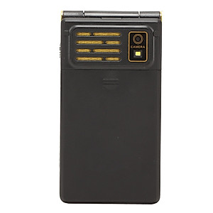 ASHATA Unlocked Senior Mobile Phones, Flip Phone, Basic Big Mobile Phone for Elderly People with SOS, Volume, Flashlight, Radio, Dual Sim Dual Display (Tarnish)