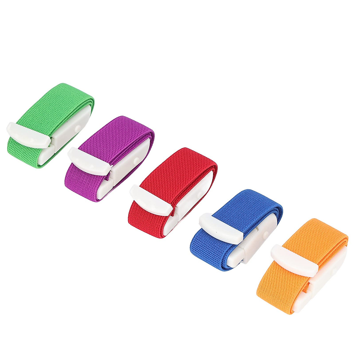 5-Pack Tourniquets Elastic emergency Quick Release Medical Sport Emergency Buckle Band,5 Color, tourniquetes quick release tourniquet tourniquet kit phlebotomy gifts tourniquet turniquitt phlebot