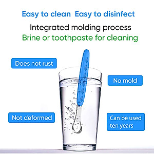 New Version Tongue Scraper Cleaner for Adults & Kids, Medical Grade Metal Tongue Brushes Set for Fresh Breath Dental Eliminate Bad Breath in Seconds (4 pcs)