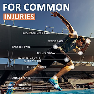 Kinesiology Tape Waterproof Sport Tape Athletic for Support & Protect Muscle Avoid Injury, 2 in. x 115 ft Black Kinesiotape Uncut Roll