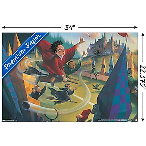 Trends International Harry Potter-Quidditch Premium Wall Poster, 22.375" x 34"