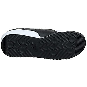 PUMA Men's ROMA BASIC Sneaker, white-black, 10.5