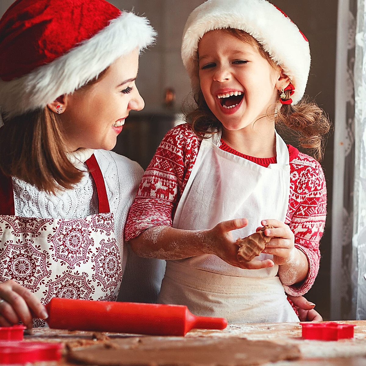 Christmas Bow Earrings for Women Xmas Red Pearl Bow Earrings Sparkling Rhinestones Bow Dangle Earrings Christmas Earrings for Women Teen Girl Christmas Gifts 2023