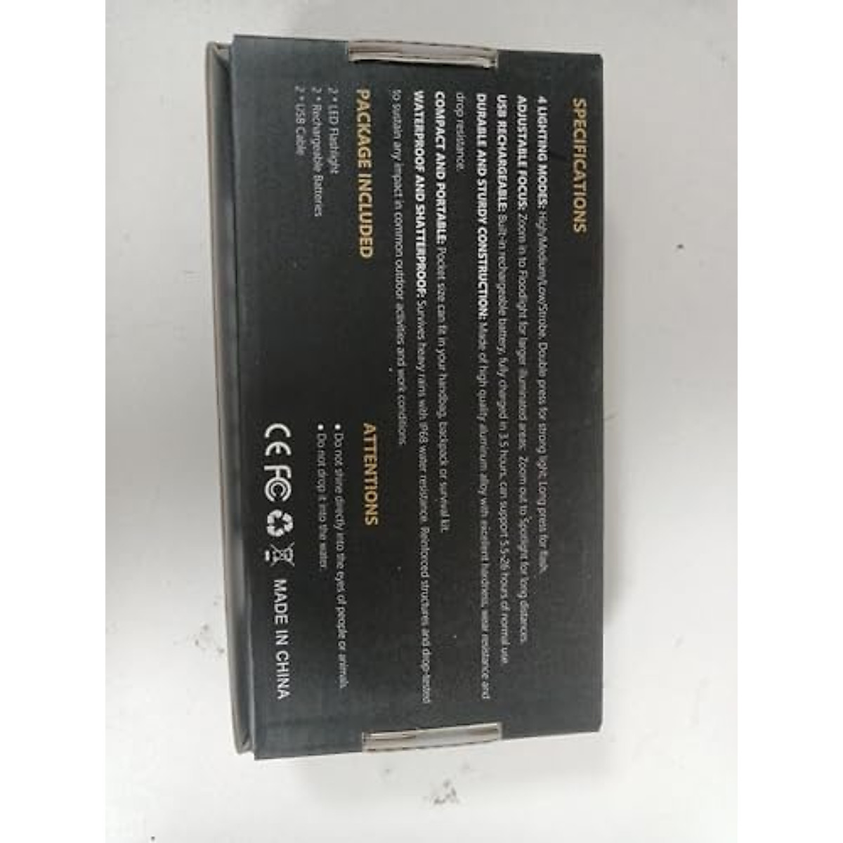 Sogdeco Rechargeable Flashlights High Lumens, Super Bright Small LED Flash Light, 26 Hours Long Lasting, 4 Lighting Modes, Magnetic Zoomable Pocket Flashlight for Emergencies Home Camping (2 Pack)