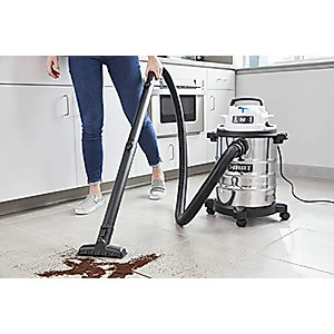 6 Gallon Stainless Steel Wet & Dry Vacuum 5.0 Peak HP