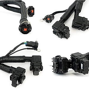 FICM Engine Fuel Injector Complete Wire Harness Compatible with for Ford Powerstroke 6.0L Diesel 2003, 2004, 2005, 2006, 2007 F250 F350 F450 F550 Excursion, Replacement# 5C3Z-9D930-A, 5C3Z9D930A