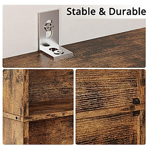 IRONCK Bookshelves and Bookcases Set of 2 Floor Standing 6 Tiers Display Storage Shelves 70 in Tall Bookcase Home Decor Furniture for Home Office, Living Room, Bed Room