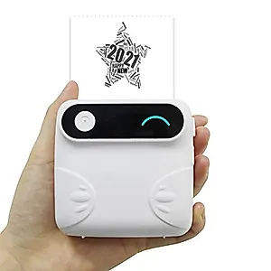 VIBY Mini BT Pocket Printer Portable Instant Mobile Printer Thermal Paper Receipt Printer for Android iOS Smartphone Windows