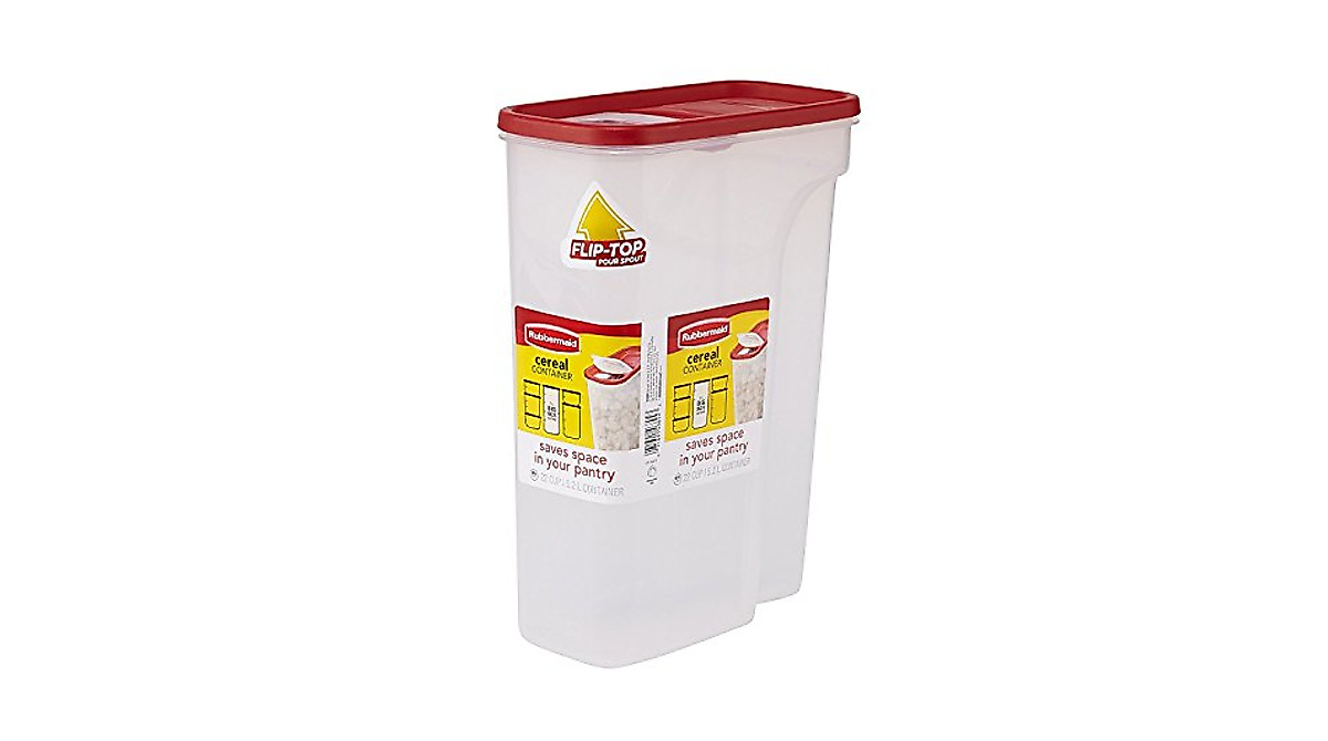 Rubbermaid Flip Top Cereal Keepers - 3 Pack for Pantry Organization