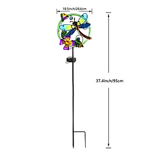 Elfengarden Garden Solar Lights Pathway Decorative -Garden Stake Metal Lights Yard Art Waterproof LED Garden Lights for Patio Yard Walkway Pathway Lawn Decorations (Butterfly)