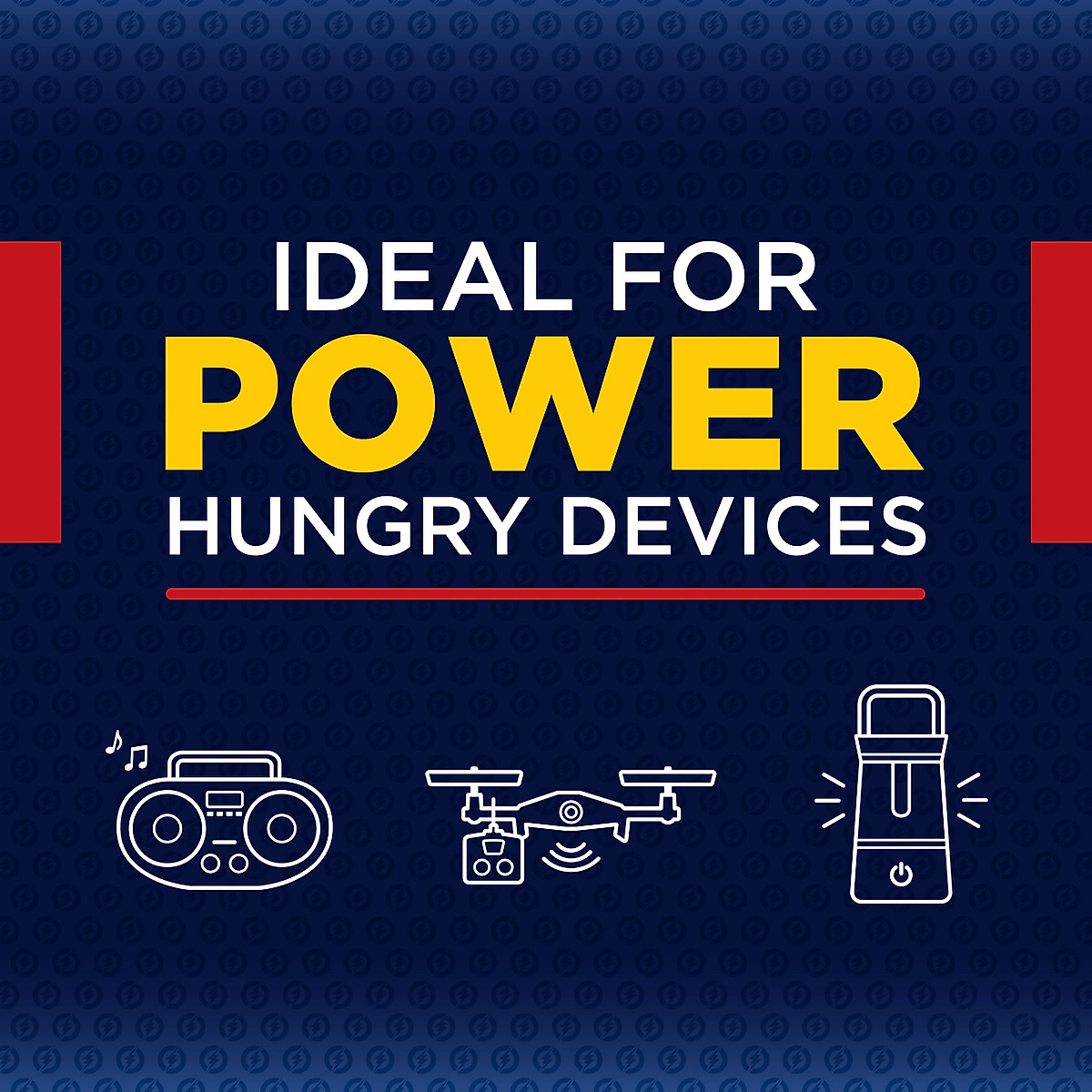 Rayovac Fusion D Batteries, Premium Alkaline D Cell Batteries (4 Battery Count)