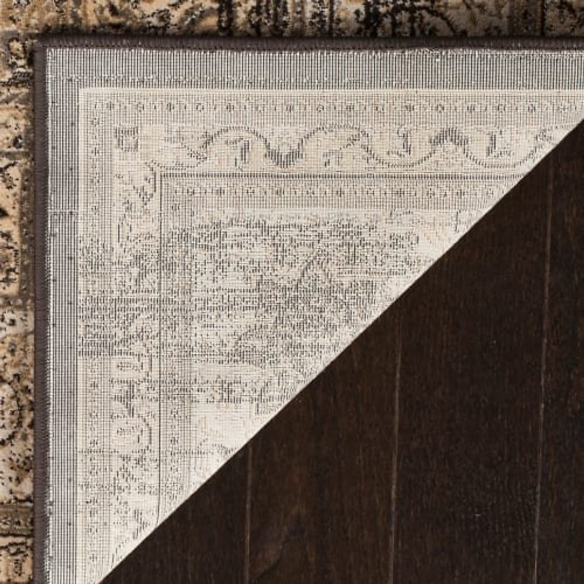 SAFAVIEH Vintage Collection 5'1" x 7'7" Black/Ivory VTG574F Oriental Traditional Distressed Area Rug