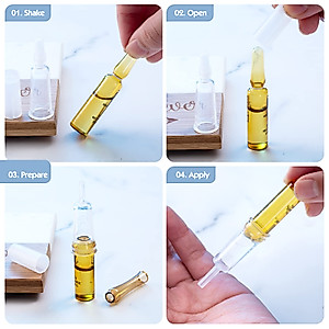 Ezyaid Skincare Ampule Opener & Plastic Applicator Tip 2 in 1 for 1 mL/2 mL (Pack of 6)