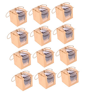 SOLUSTRE 48 Pcs Cake Box Cake Packing Boxes Cake Case Decorative Boxes Paper Bakery Boxes Cake Packaging Boxes Cookie Boxes Cake Holder Dessert Packaging Boxes Pastries Boxes