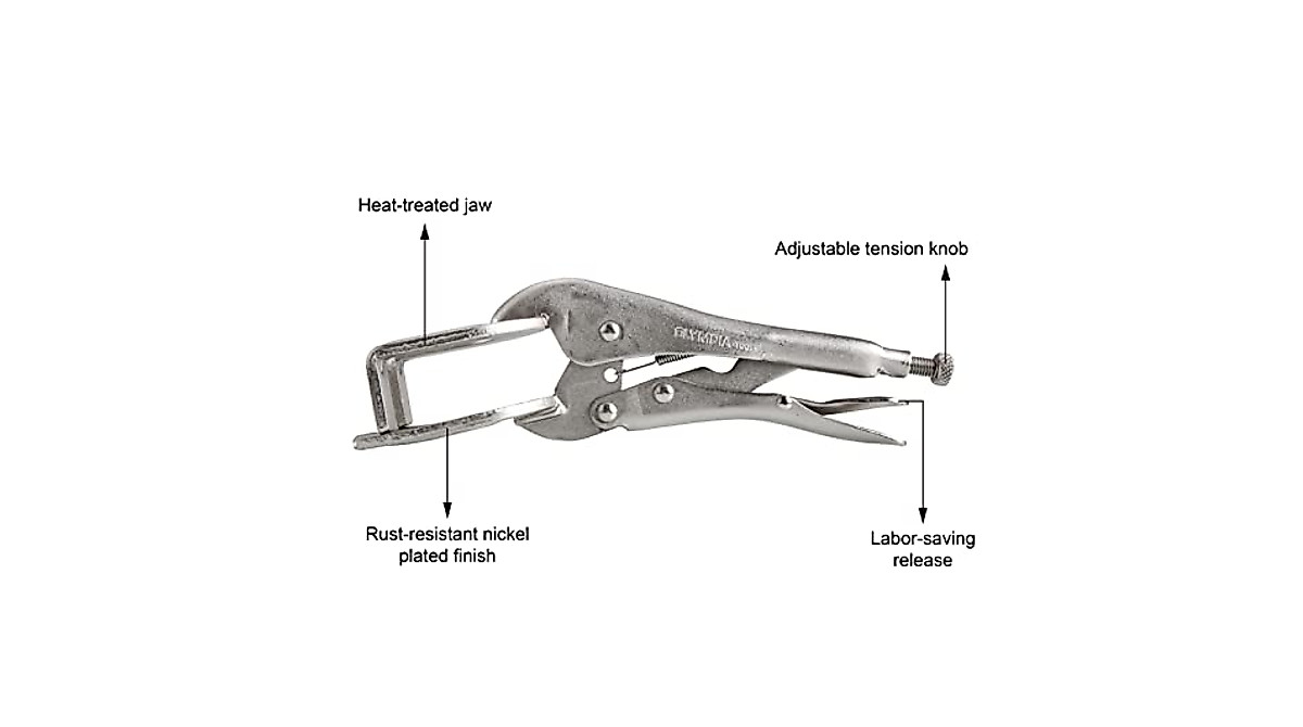 Olympia Tools 9" Locking Pliers & Welding Clamp