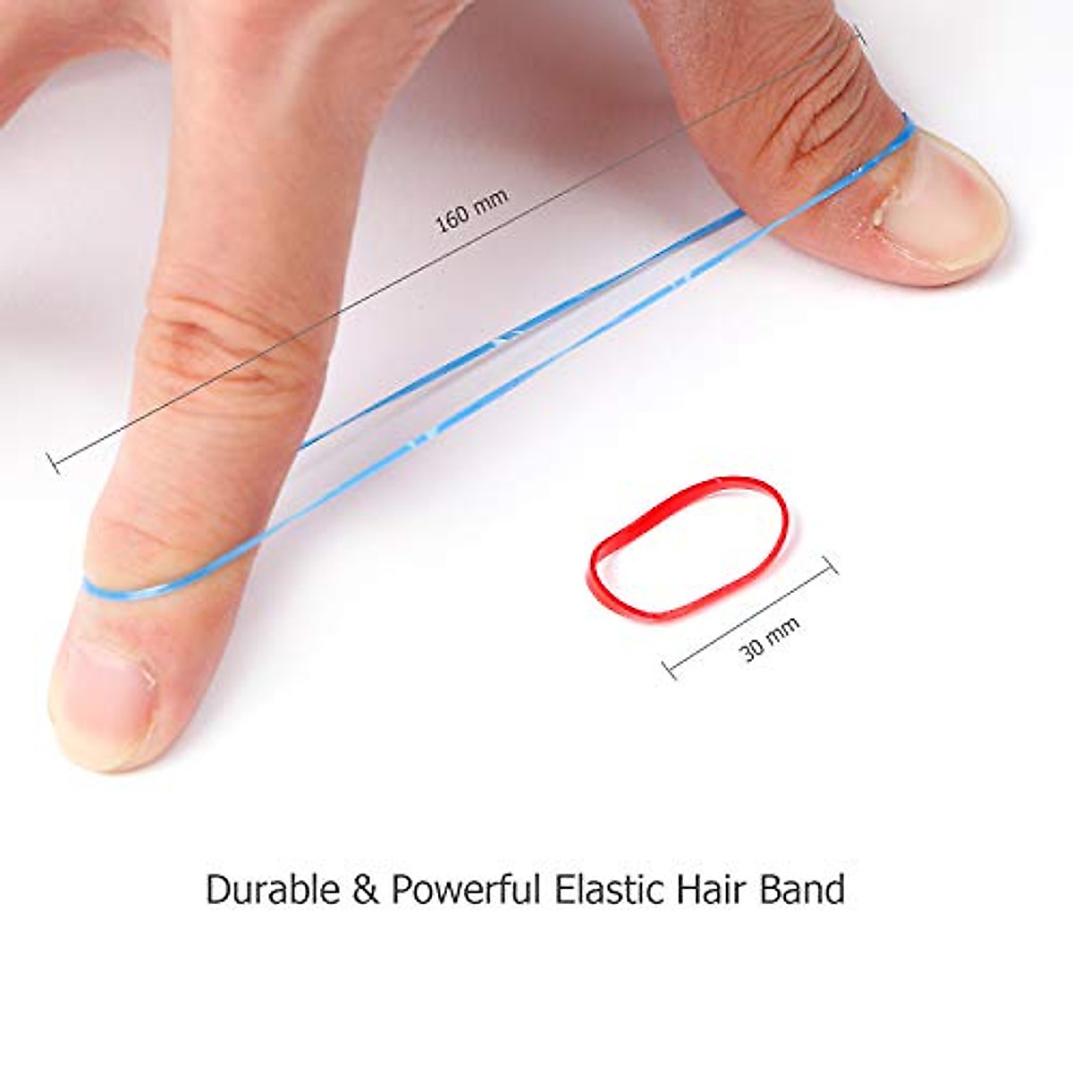 HOYOLS Baby Hair Ties Rubber Bands for Toddler Infants Kids Girls Thin Small Hair Elastics TPU 1500 Piece Pack