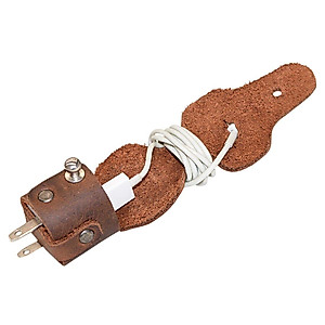 Hide & Drink, Leather iPhone Charger Holder/Cord Organizer/Travel Essentials/Phone Accessories, Handmade Includes 101 Year Warranty :: Bourbon Brown