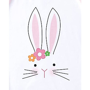 The Children's Place Unisex Baby Family Matching Easter Snug Fit Cotton Pajamas, Pink Bunnies, 6