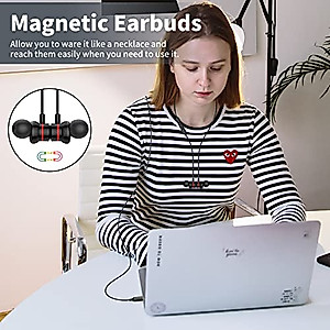 USB C Headphones,USB Type C Earphones Wired Earbuds Magnetic Noise Canceling in-Ear Headset with Microphone for iPad Pro Samsung Galaxy S23 S22 S21 S20 Ultra Note 10 20 Pixel 5 4a 3a XL Oneplus 9 8T