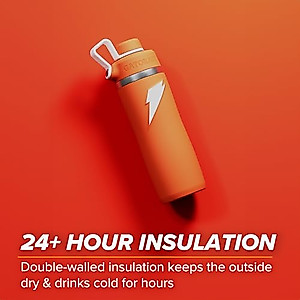 Gatorade 'Overtime' 22oz Stainless Steel Water Bottle, Twist Cap, Pink