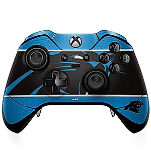 Skinit Decal Gaming Skin Compatible with Xbox One Elite Controller - Officially Licensed NFL Carolina Panthers Zone Block Design