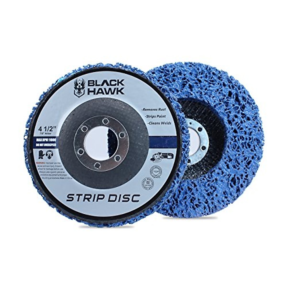 BHA Easy Strip Discs Clean and Remove Paint, Rust and Oxidation 4-1/2” x 7/8” - 5 Pack